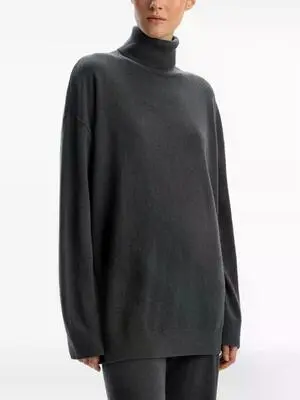 12 STOREEZ Merino Wool Turtleneck Sweater - Black