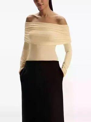 12 STOREEZ Draped Off-shoulder Top