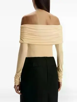 12 STOREEZ Draped Off-shoulder Top