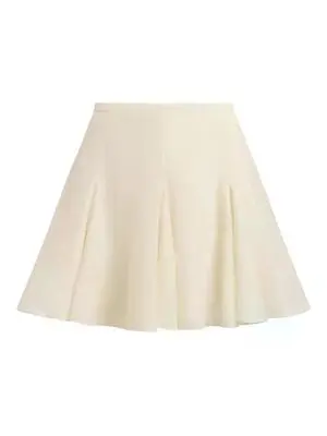 12 STOREEZ Pleated Mini Skirt - Neutrals