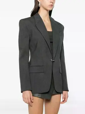 MUGLER Ring-detail Virgin Wool Blazer