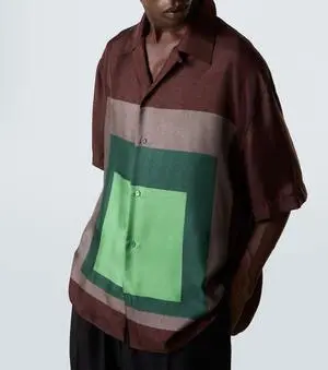 Loewe Albers Silk Twill Bowling Shirt