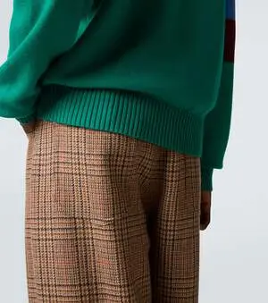 Loewe Albers Colorblocked Intarsia Wool Sweater