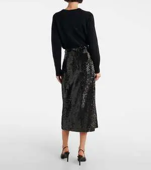 EMILIA WICKSTEAD Sequined Pencil Skirt