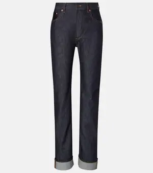 Bottega Veneta Intrecciato Straight Jeans - Blue