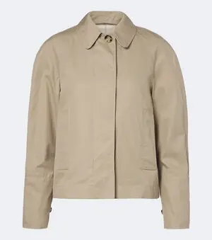 Burberry Cotton Gabardine Jacket - Beige
