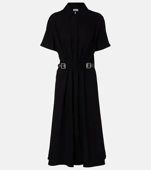 Loewe Belted Midi Dress - Black