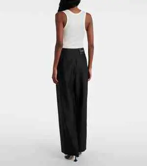 Loewe Gathered Wide-leg Pants