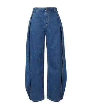 Loewe Draped Wide-leg Jeans - Blue
