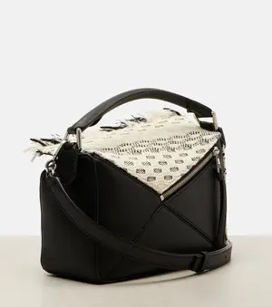 Loewe Puzzle Small Leather Top-handle Bag - Black