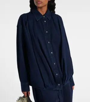 Loewe Draped Denim Shirt