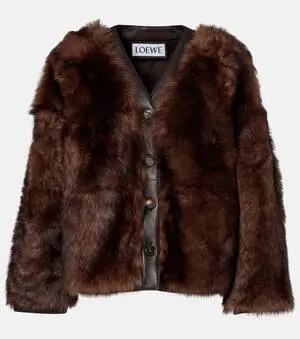 Loewe Shearling Jacket - Brown