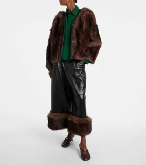 Loewe Shearling Jacket - Brown