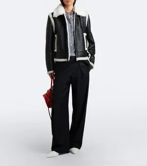 Loewe Leather Jacket - Black