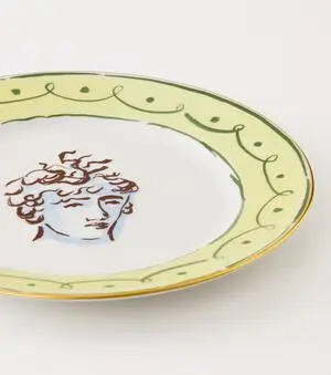 GINORI 1735 Il Viaggio Di Nettuno Porcelain Dinner Plate - Yellow