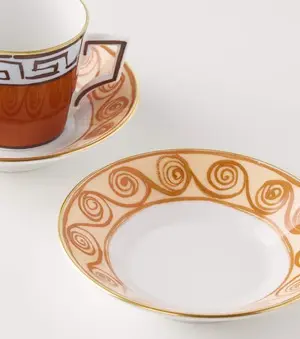 GINORI 1735 X Luke Edward Hall Il Viaggio Di Nettuno Set Of 2 Espresso Cups - White