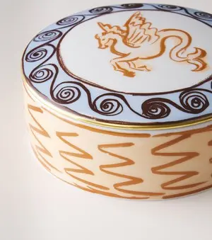 GINORI 1735 X Luke Edward Hall Il Viaggio Di Nettuno Porcelain Trinket Box