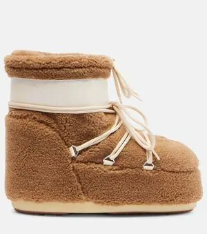 Moon Boot Icon Low Fleece Boots - Brown