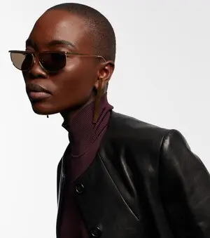 Khaite X Oliver Peoples 1986c Flat-top Sunglasses - Brown