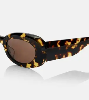 Khaite X Oliver Peoples 1992c Oval Sunglasses - Brown