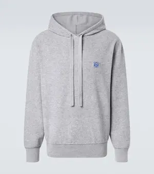 Loewe Anagram Wool Hoodie - Grey