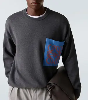 Loewe Anagram Sweater - Grey
