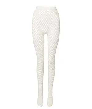 Wardrobe.NYC Rhw Web Wool-blend Tights - White