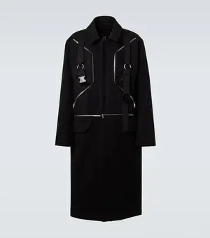 Rick Owens Virgin Wool Coat - Black