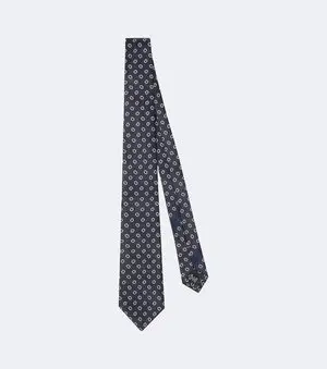 Zegna Silk Jacquard Necktie - Blue