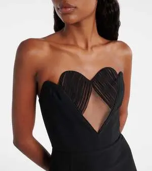 NENSI DOJAKA Cutout Strapless Mini Dress