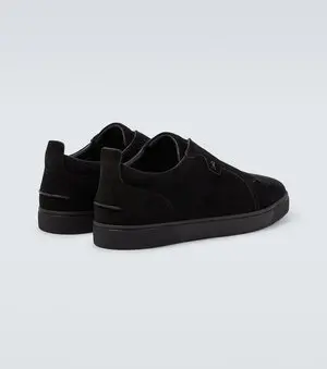 CHRISTIAN LOUBOUTIN St Louis Suede Slip-on Sneakers - Black