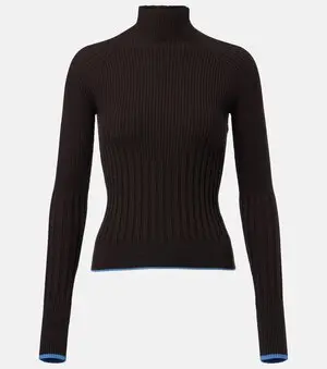 Proenza Schouler Daniella Ribbed-knit Sweater - Black
