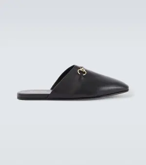 Gucci Horsebit Leather Mules