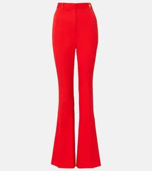 Versace Medusa '95 Wool Flare Pants - Red