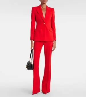Versace Medusa '95 Wool Flare Pants - Red