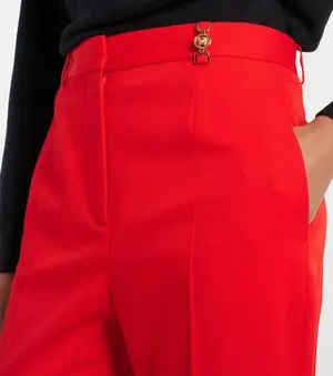 Versace Medusa '95 Wool Flare Pants - Red