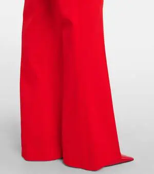 Versace Medusa '95 Wool Flare Pants - Red