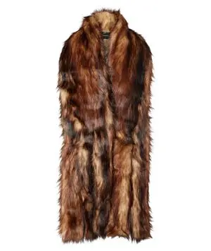 Simone Rocha Faux Fur Scarf - Brown