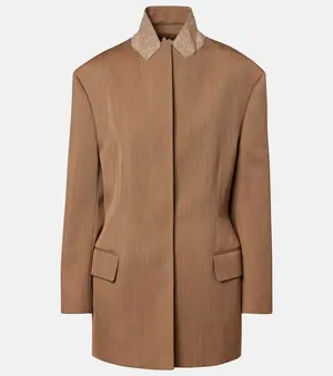 FFORME Malina Virgin Wool Blazer - Beige