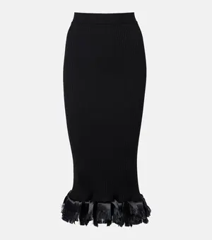 FFORME Riley Wool-blend Midi Skirt