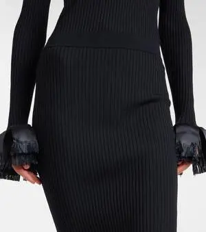 FFORME Riley Wool-blend Midi Skirt
