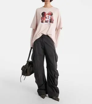 Acne Studios Cotton Barrel-leg Cargo Trousers