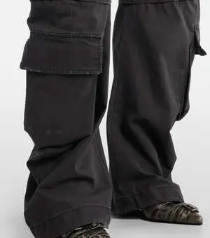 Acne Studios Cotton Barrel-leg Cargo Trousers