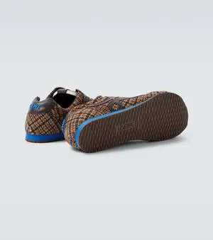 Loewe Ballet Runner 2.0 Checked Sneakers - Brown
