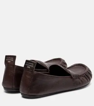 Acne Studios Leather Penny Loafers - Brown
