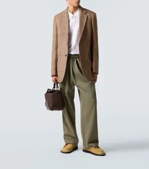 Loewe Prince Of Wales Check Wool Blazer
