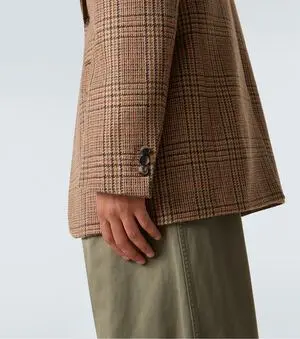 Loewe Prince Of Wales Check Wool Blazer