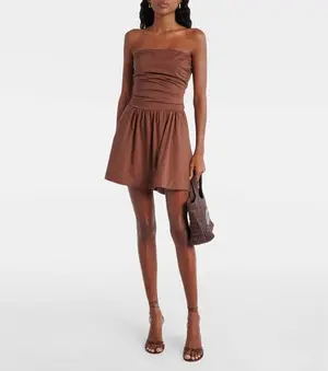 Faithfull The Brand Vera Strapless Mini Dress