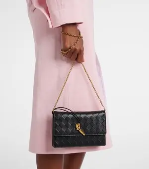 Bottega Veneta Andiamo Shoulder Bag - Black