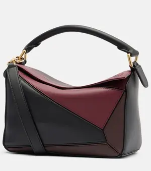 Loewe X Albers Puzzle Small Leather Top-handle Bag - Black